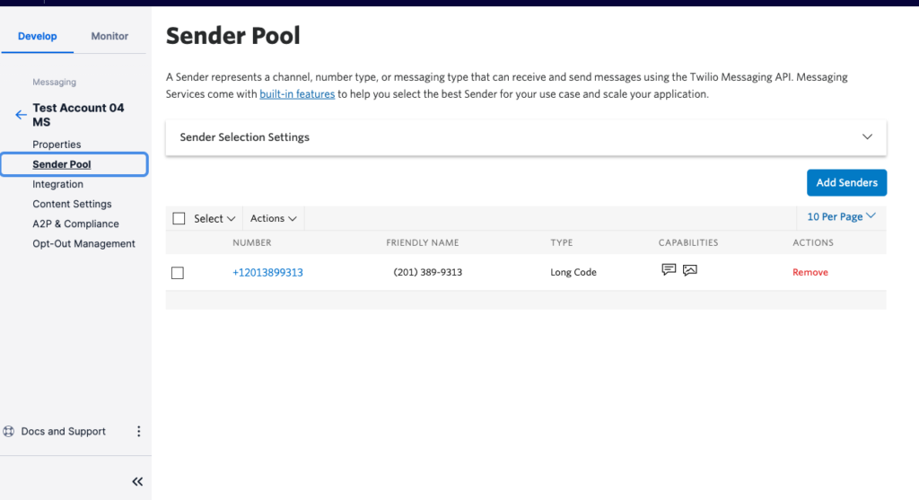Getting ready for SMS sending