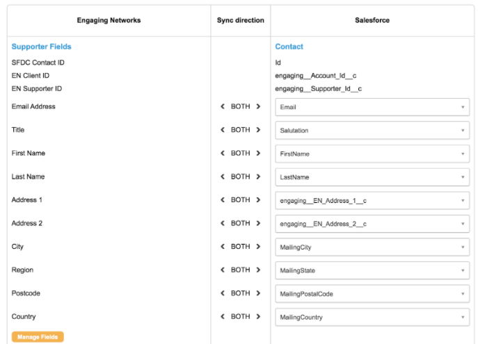 Salesforce Connector – Contact Mapping