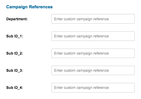 Using External References fields for Campaign References and UTM codes