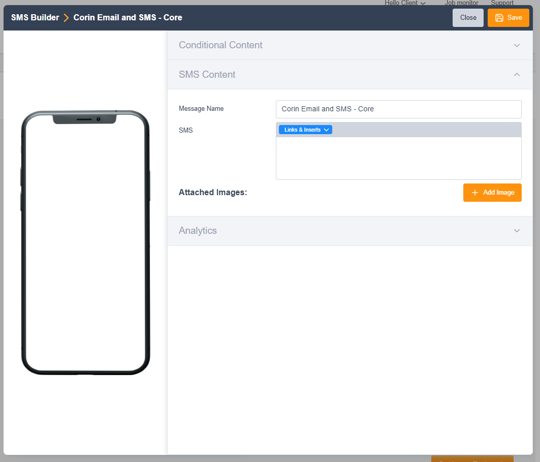 Marketing Tools – Broadcast – Building a Message