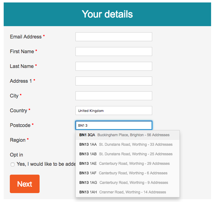 UK address validation with Loqate