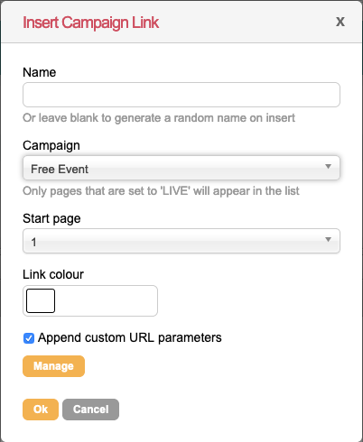 Custom URL Parameters