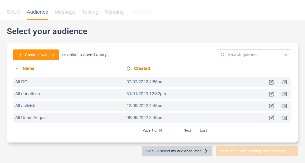 Marketing Tools – Broadcast – Audience
