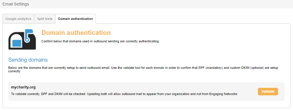 Domain Authentication